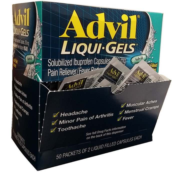 ADVIL LIQUI-GELS 2s Box of 50 – Empire Wholesale Distributors