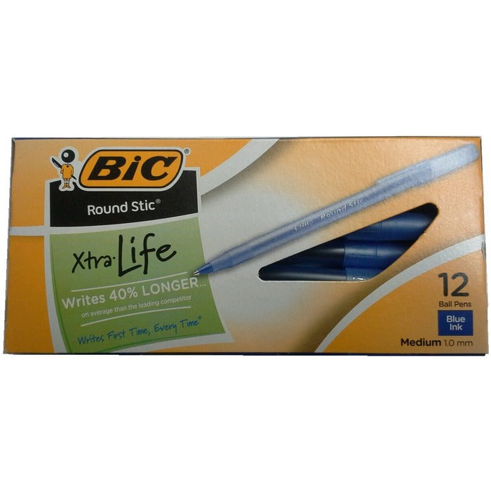Bic Round Stik pen Medium blue – Empire Wholesale Distributors