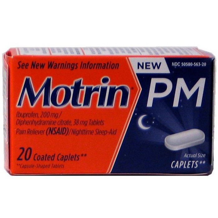 MOTRIN PM Caplets 20ct – Empire Wholesale Distributors