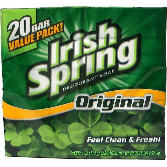 IRISH SPRING SOAP Orig 4oz case of 80 (4x20 – Empire Wholesale Distributors