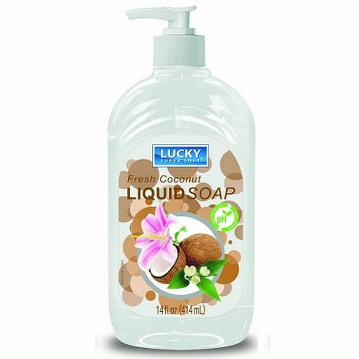 LUCKY LIQUID SOAP 14oz Fresh Coconut – Empire Wholesale Distributors