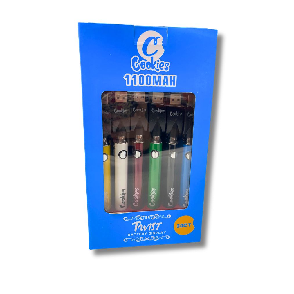 COOKIES 1100MAH TWIST BATTERY 30CT DISPLAY – Empire Wholesale Distributors