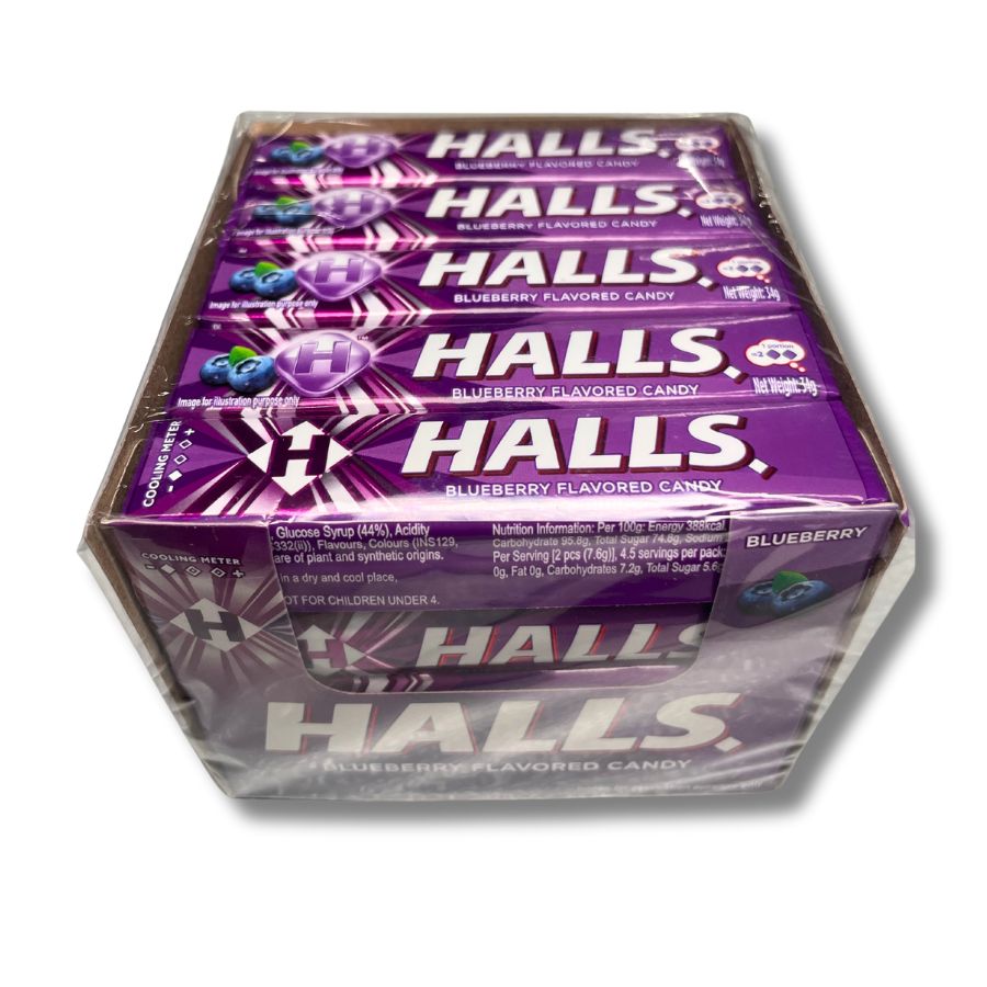 HALLS IMPORT BLUEBERRY 20CT – Empire Wholesale Distributors
