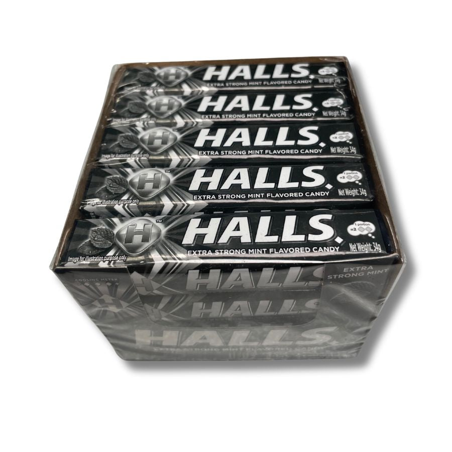 HALLS IMPORT EXTRA MINT BLACK 20CT – Empire Wholesale Distributors