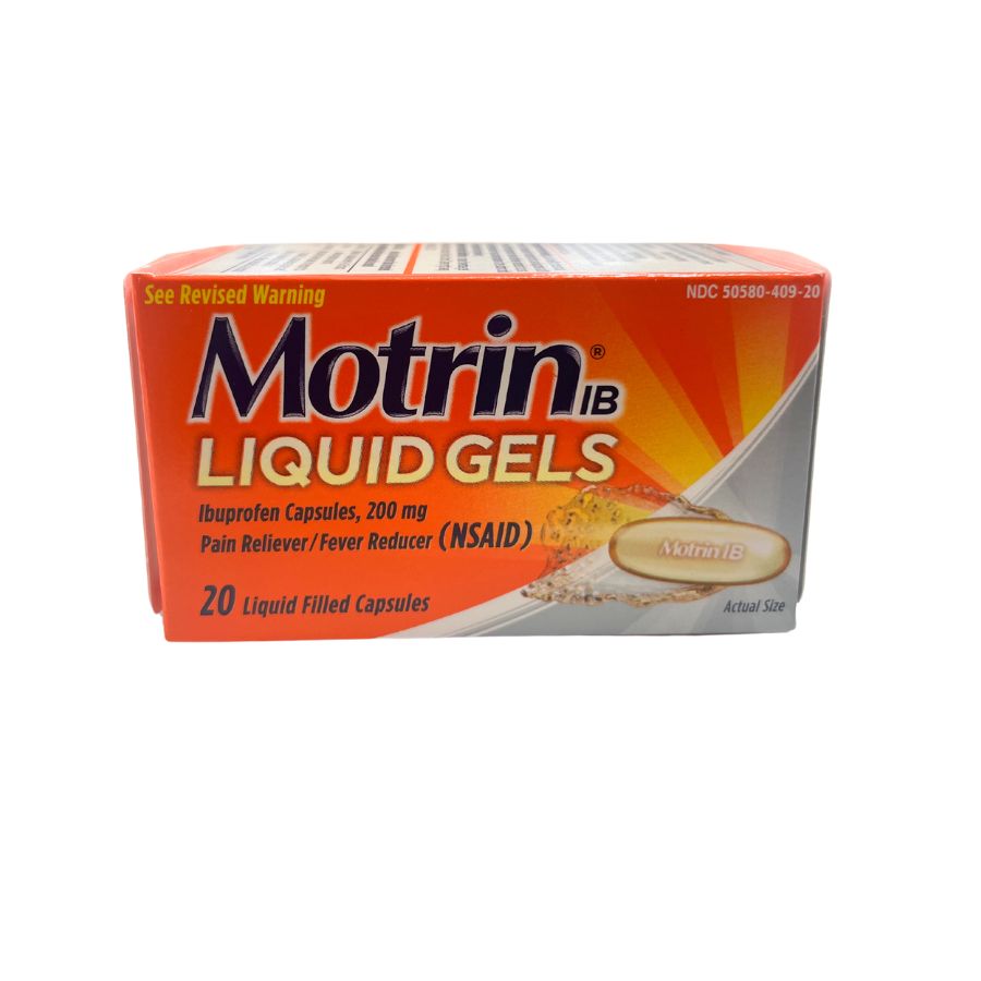 MOTRIN LIQUID GELS 20 CAPSULES – Empire Wholesale Distributors